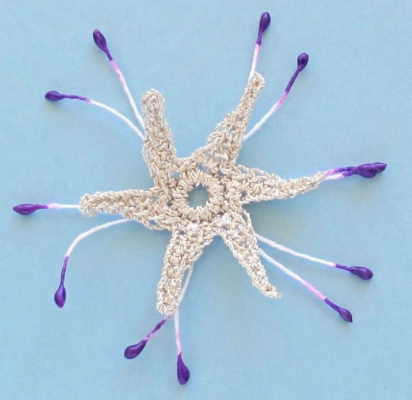 Tina's handicraft : crochet 3d flower hair pin
