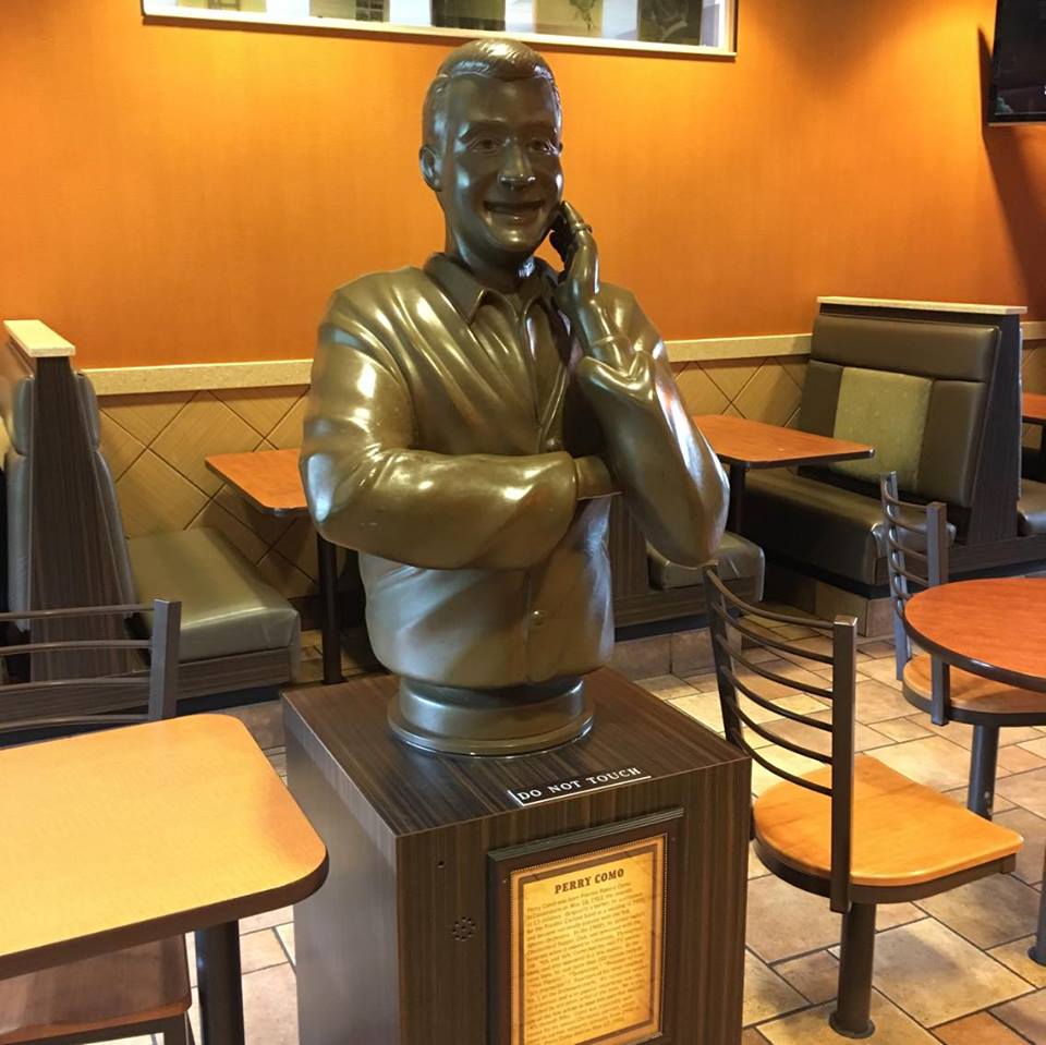 Christmas TV History: Perry Como Statue: Canonsburg, PA