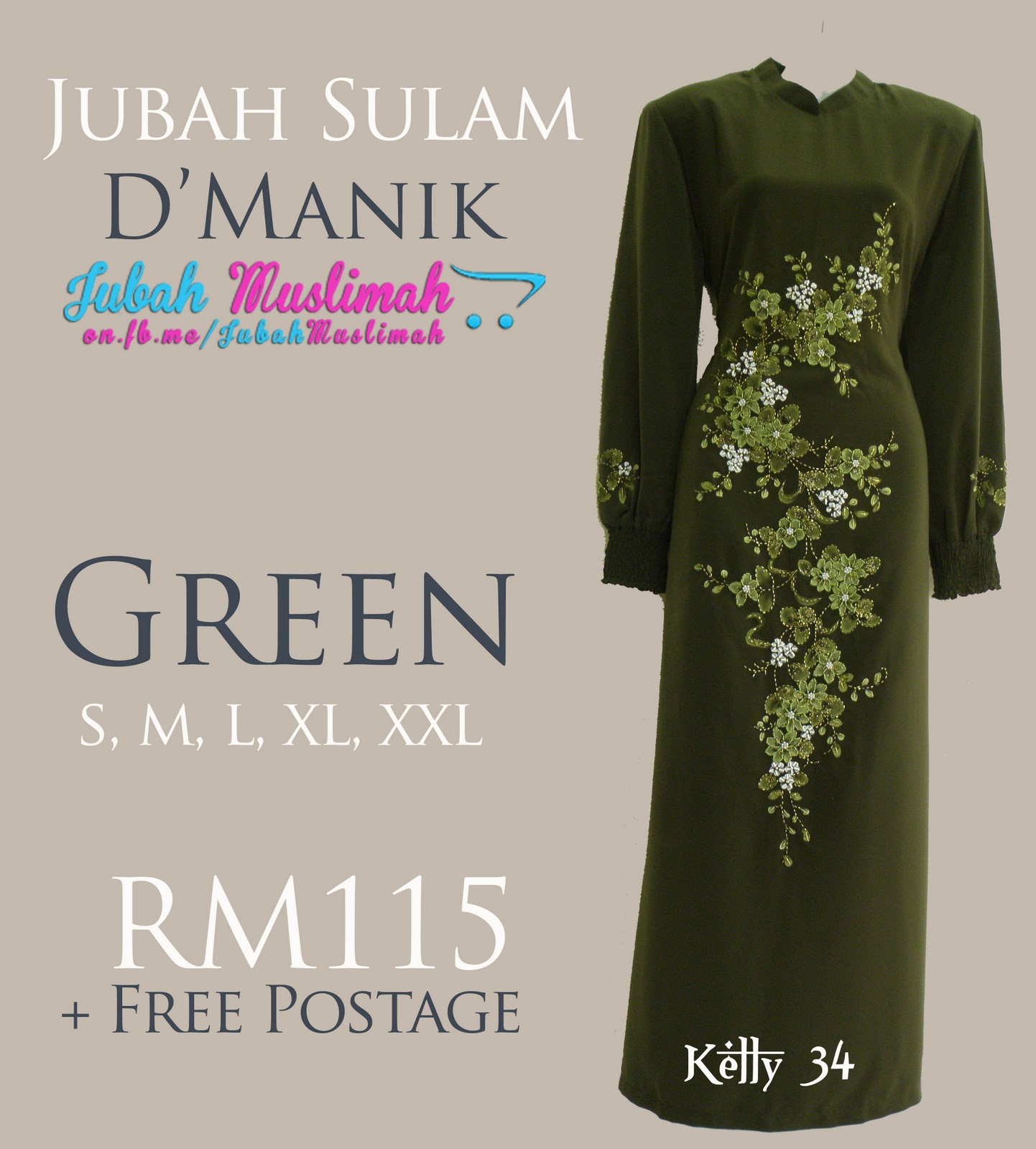 Jubah Muslimah Official: [Ready Stock] NEW!! Koleksi Putri Cinta Jubah ...