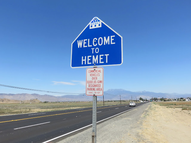 Geographically Yours Welcome: Hemet, California