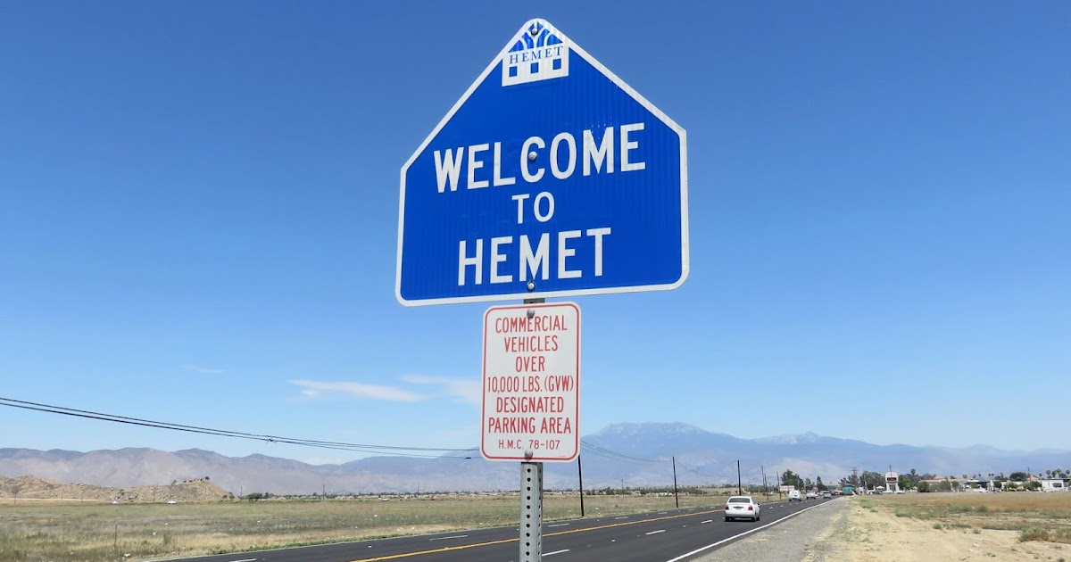 Geographically Yours Welcome: Hemet, California