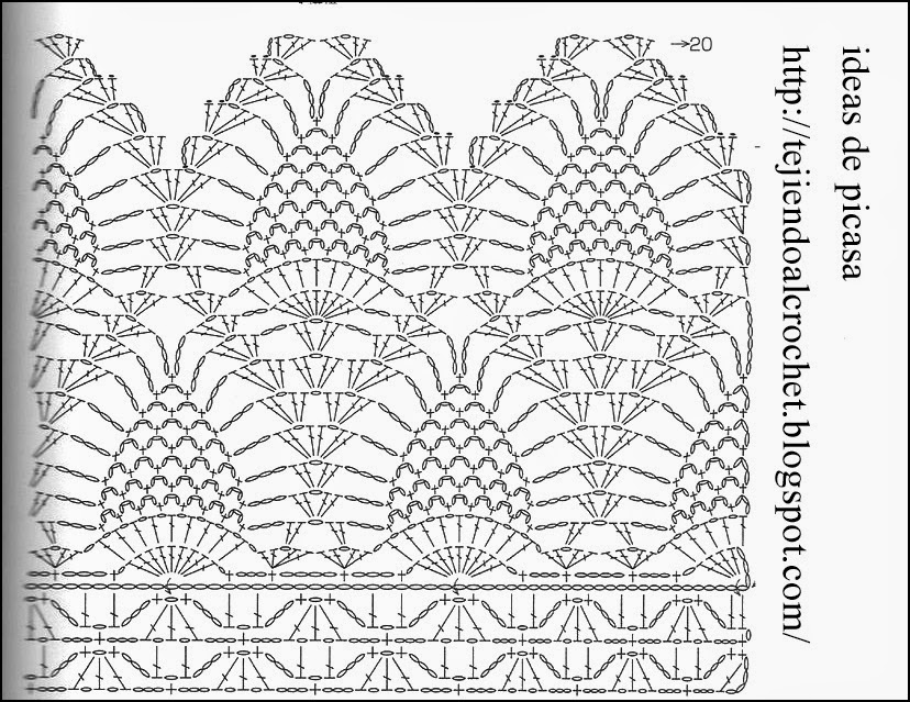 PATRONES=GANCHILLO = CROCHET = GRAFICOS =TRICOT = DOS AGUJAS: PUNTOS ...
