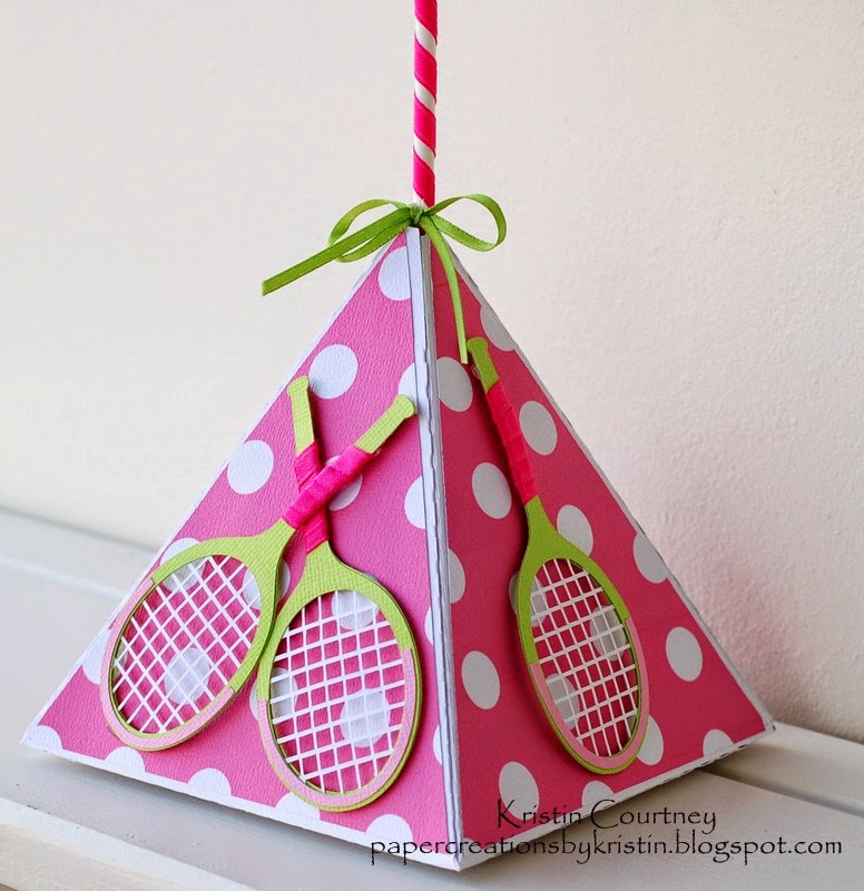 Paper Creations by Kristin: Tennis Themed Pinwheel Centerpieces