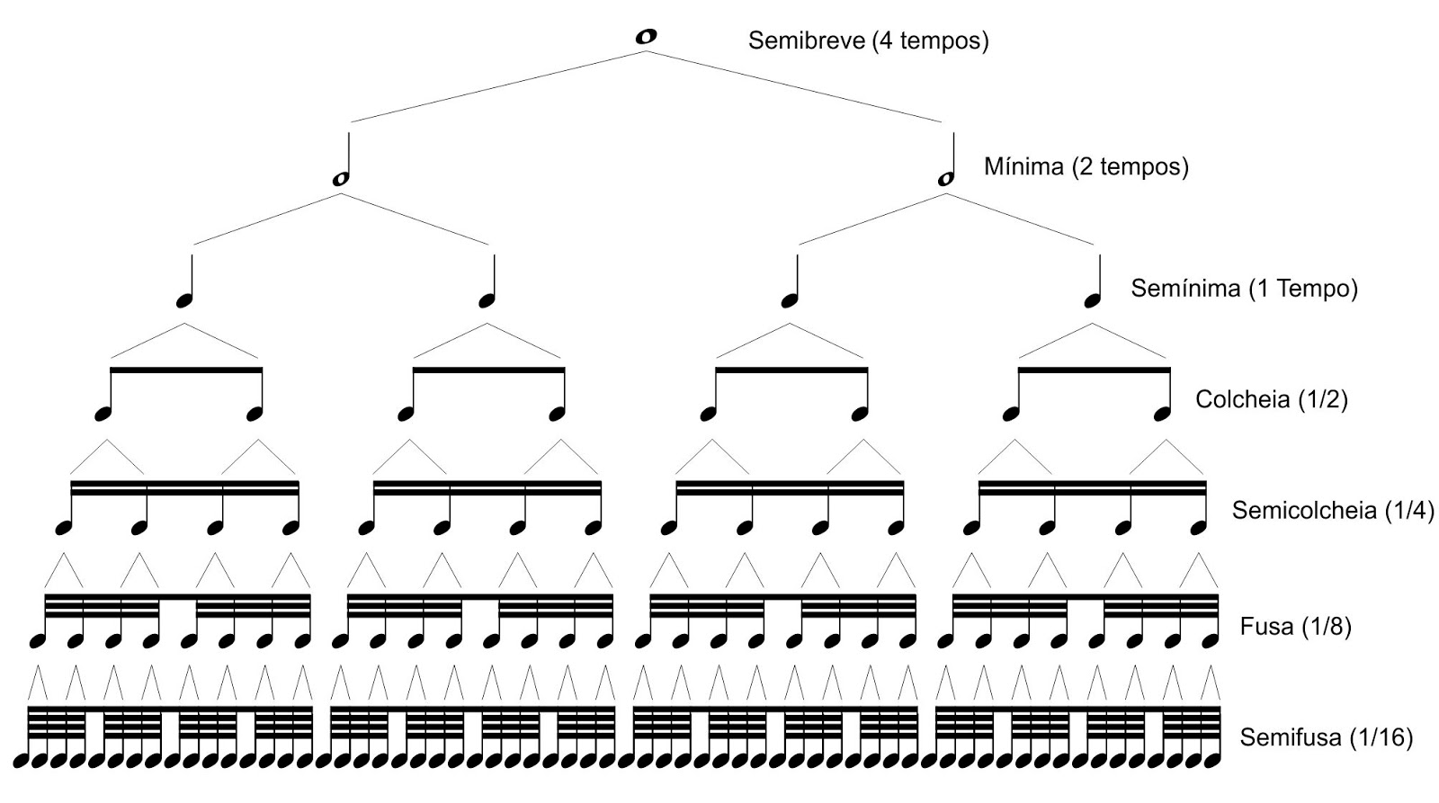 Deus Criou a Música: 8- A Divisão Proporcional dos Valores