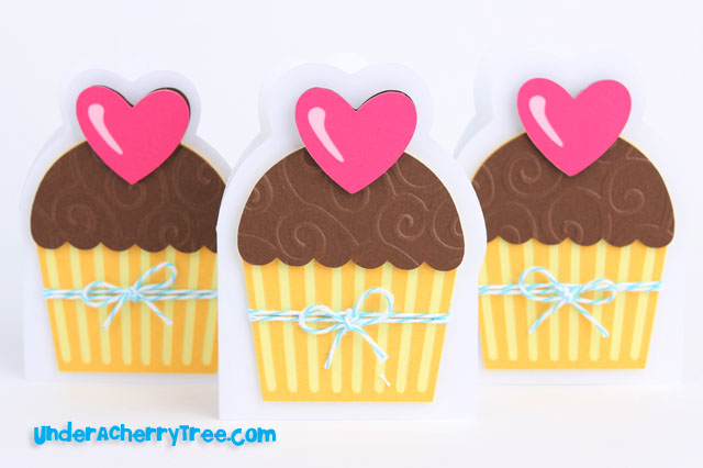 Under A Cherry Tree: Build-A-Cupcake! Cupcake Note Cards.