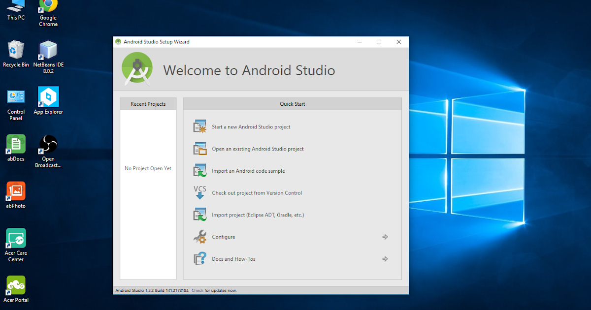 Android-er: Install Android Studio on Windows 10