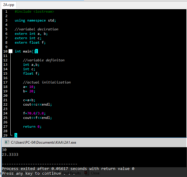Pengenalan Program C dan C++ | Konsep Pemrograman