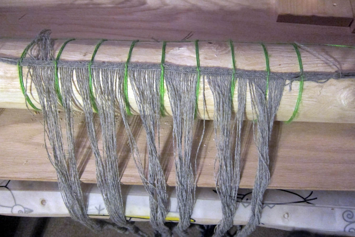 of Warp and Weft: Plain weave fabric for a Hedeby wood handled bag