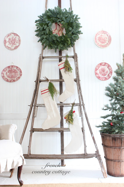 I Love That Junk: Christmas orchard ladder for stockings - French ...