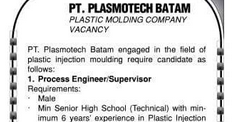 Lowongan kerja PT. Plasmotech Batam Juni 2016 - Lowongan Kerja Batam 2022