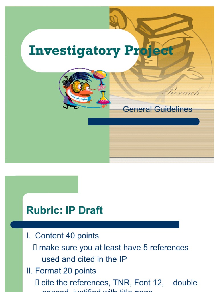 investigatory project format - philippin news collections