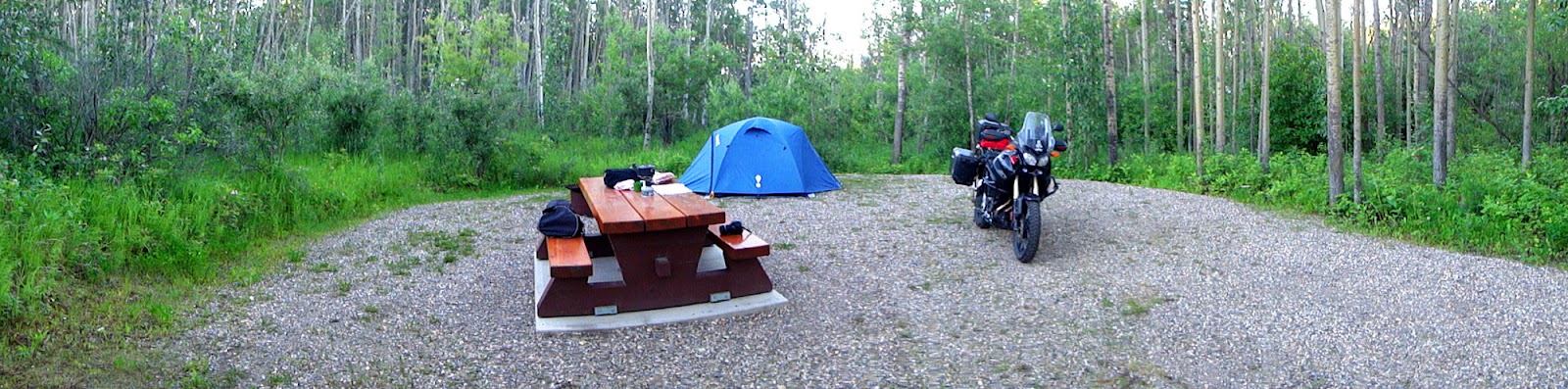 Riding the USA: Day 7 - Hinton, Alberta - Charlie Lake, British Columbia