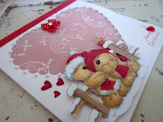 Jane's Lovely Cards : Fizzy Moon Christmas card!