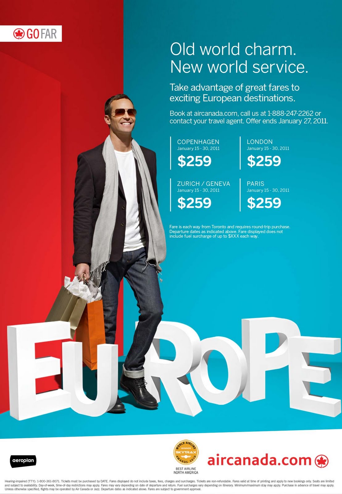 Ellen Teitelbaum, copywriter: Air Canada, print ads