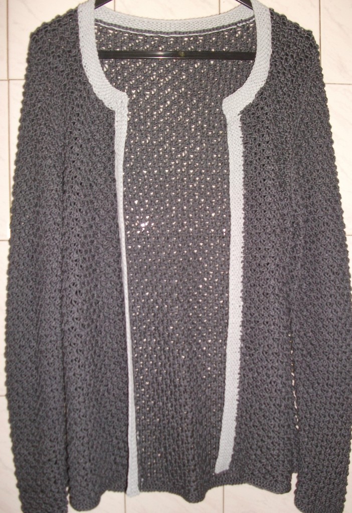 coisas de agulha e pincel: Casaco em malha