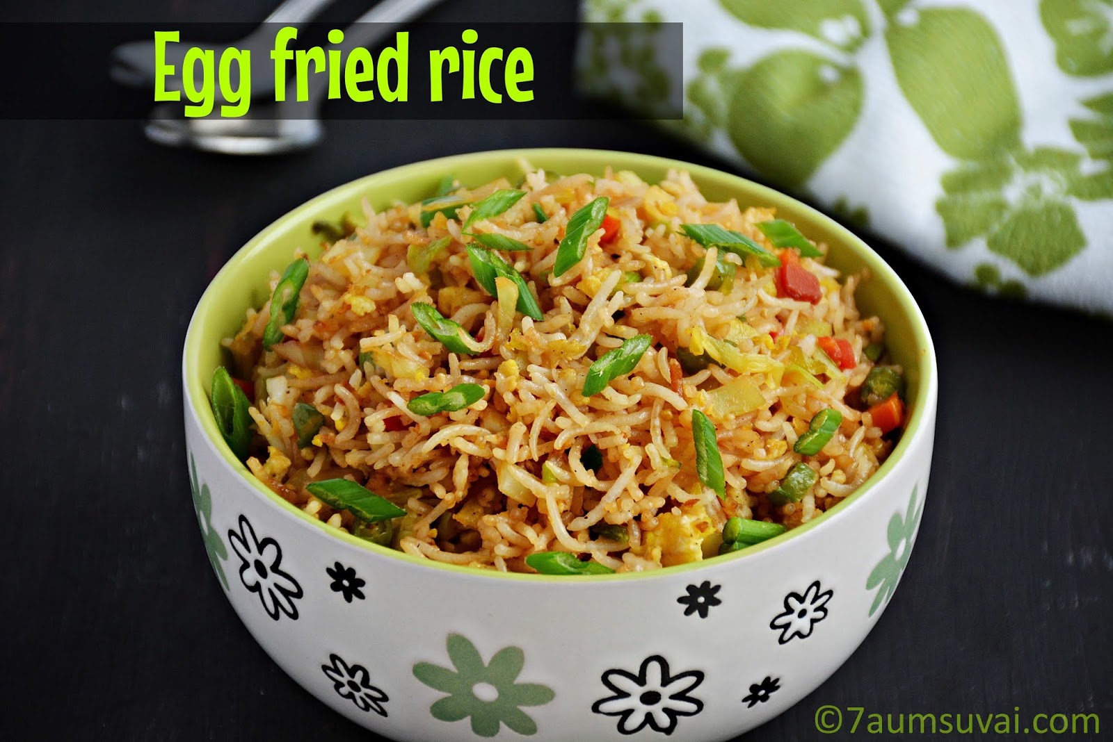 Egg Fried Rice / Fried rice with egg /Rice varieties / Chinese style ...