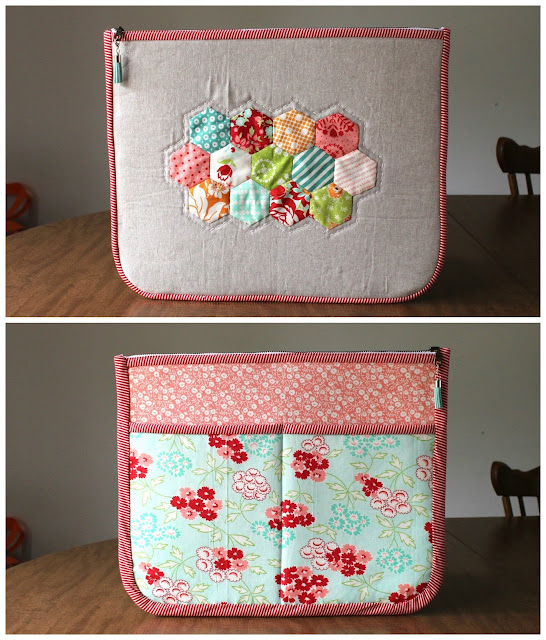 Quilted Tablet / Laptop Case Pattern | Amista Baker
