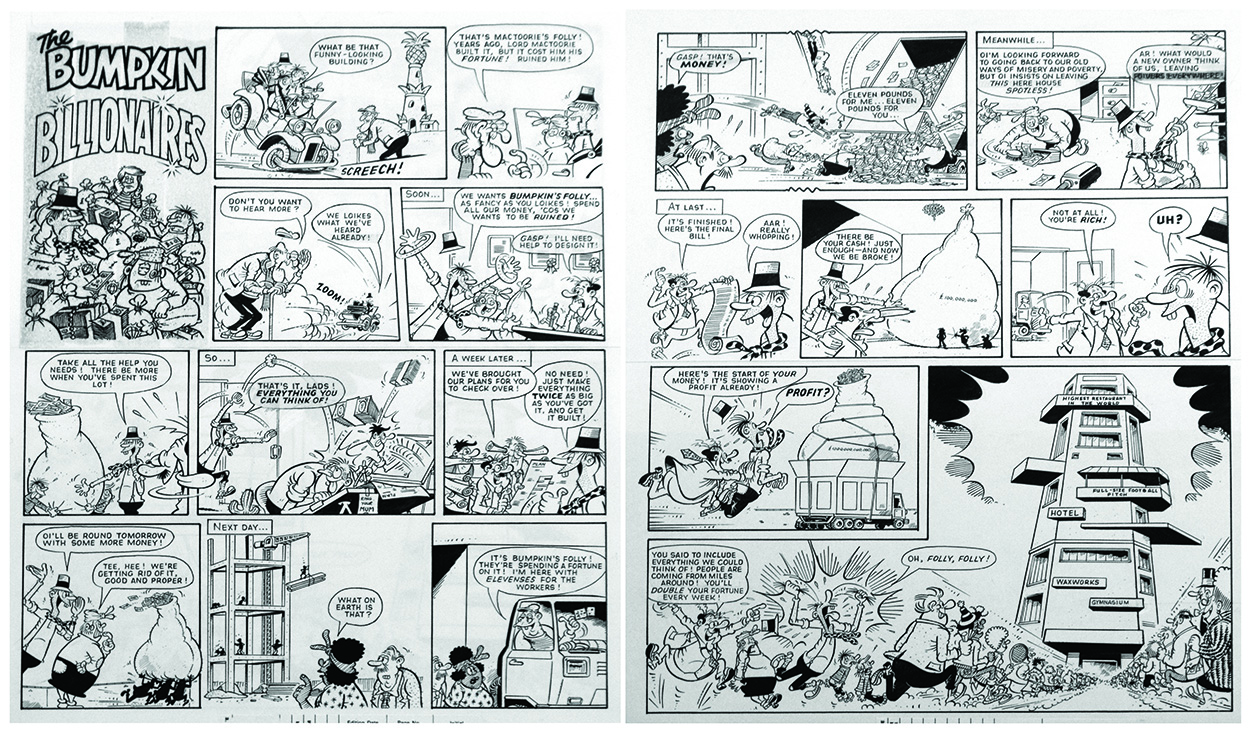 Boys Adventure Comics: More humour art for sale