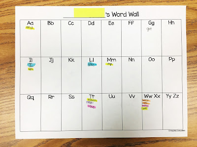 Student Word Walls - The Primary Post