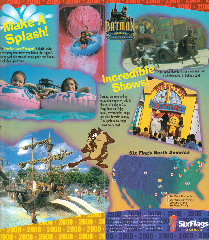 NewsPlusNotes: From The Vault: Six Flags America 2000 Brochure