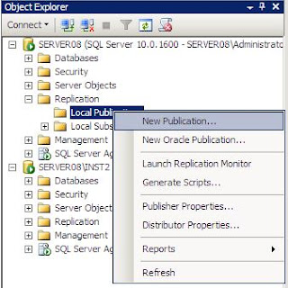 SQL Server Hints: Sample Replication Peer-To-Peer SQL Server 2008