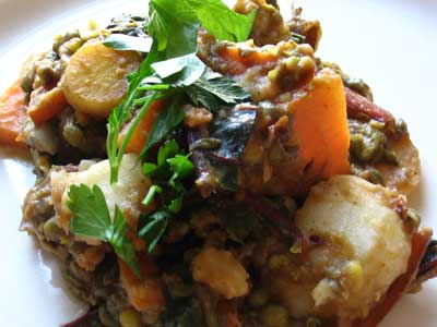 Mussoorie Mung Beans and Winter Vegetables | Lisa's Kitchen ...