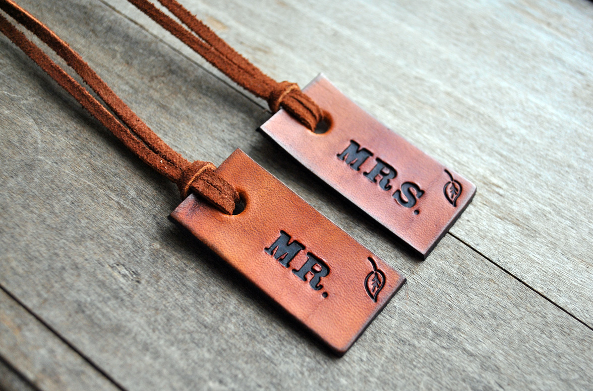 Of The Fountain: Introducing: Petite Leather Tags and Initial/Monogram ...