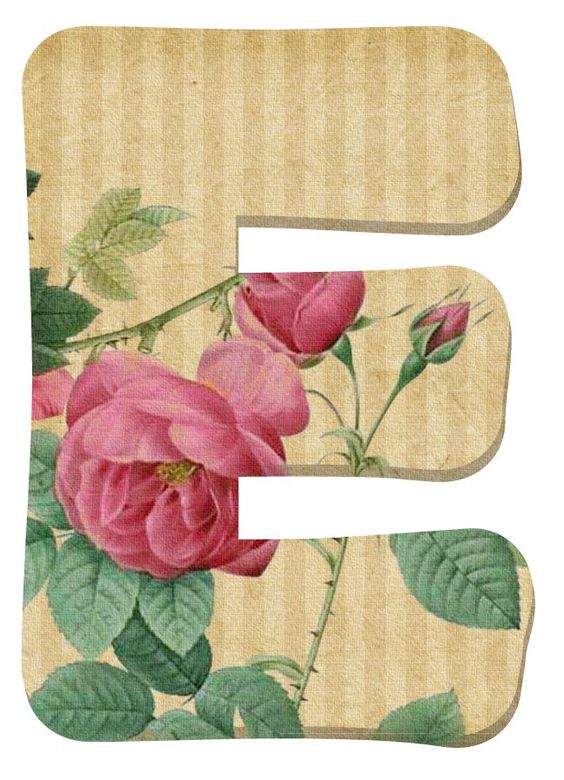 PAPIROLAS COLORIDAS: muchas flores para estas letras!!!!