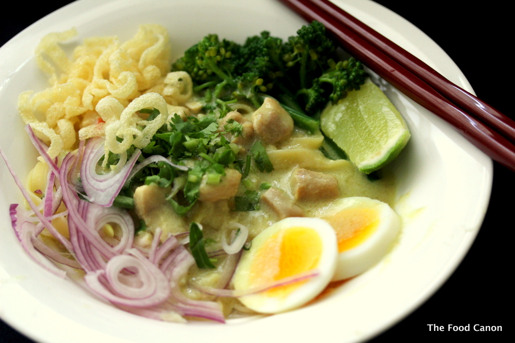 Ohn-No Kyauswe Recipe (Coconut Noodles) Recipe (Burmese Laksa) - The ...