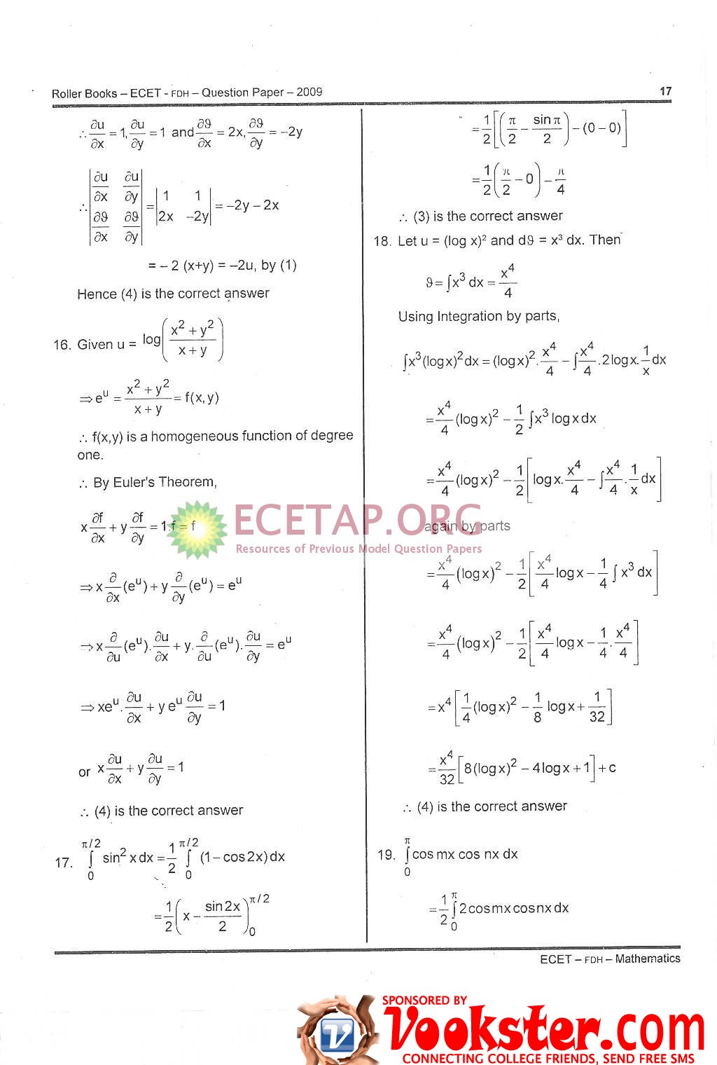 ECETAP - 2016, Previous, Model Papers, Question Papers EEE,ECE,SCE ...