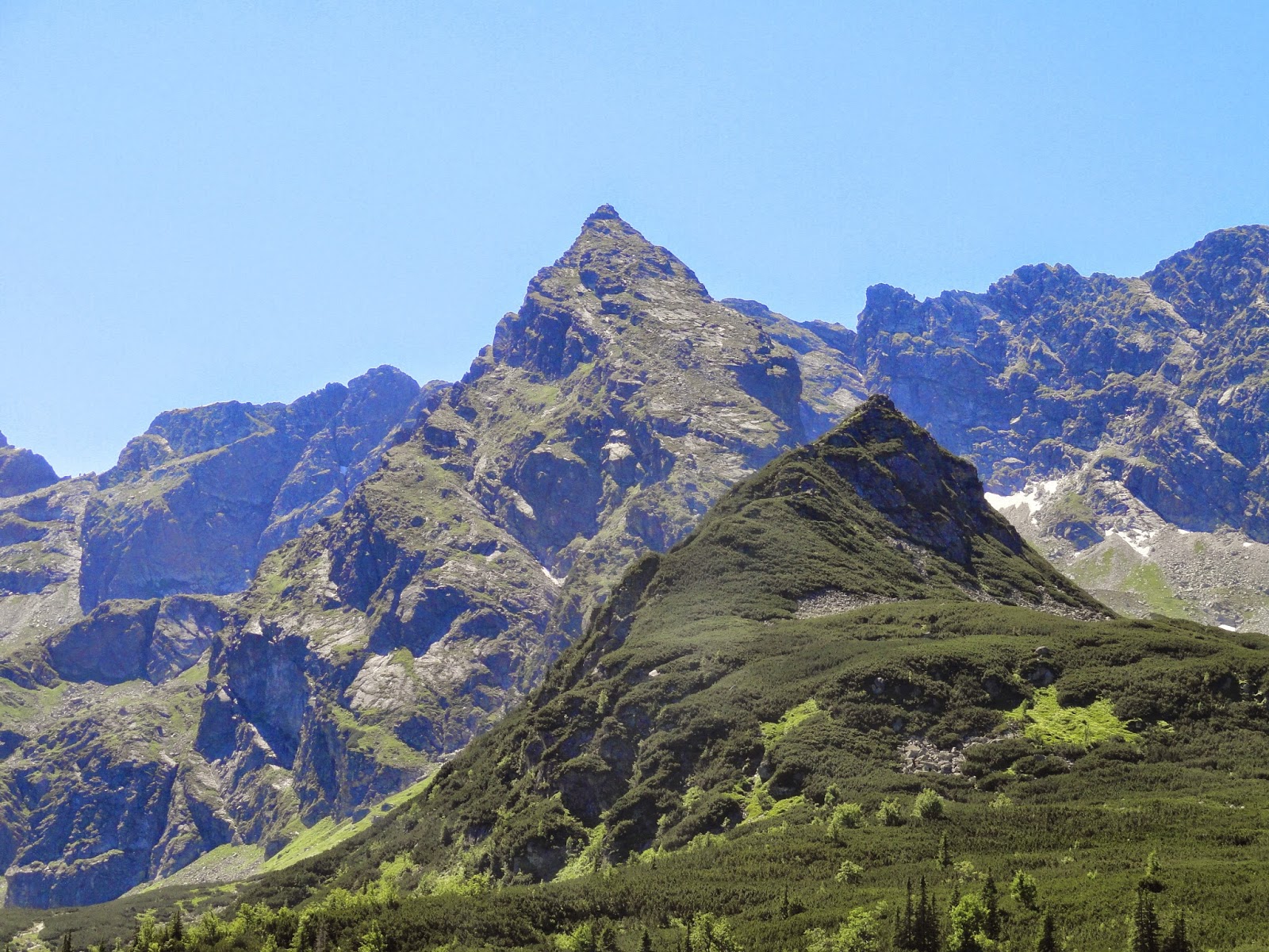 .: Kościelec, Svinica a Kasprov vrch