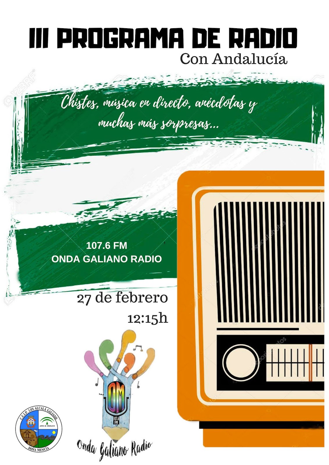 CEIP LOS ALCALÁ GALIANO: 3er programa de radio: CON ANDALUCÍA.