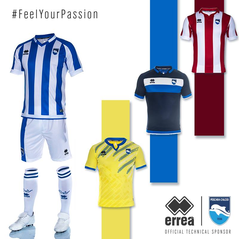 Pescara Calcio 16-17 Kits Released - Footy Headlines