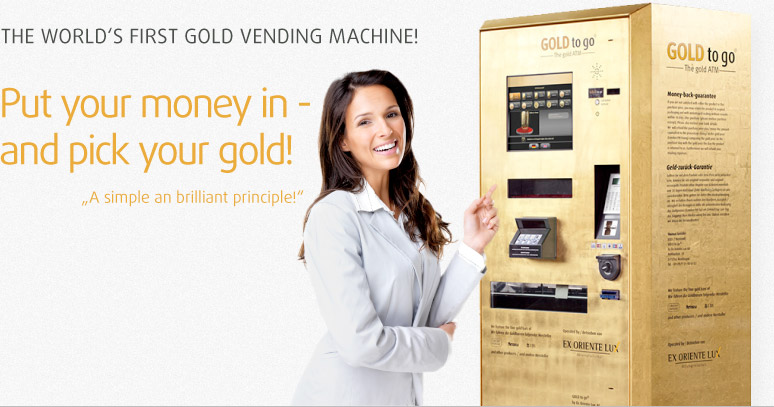 Gold ATM is fully 24K gold plated – very shiny!