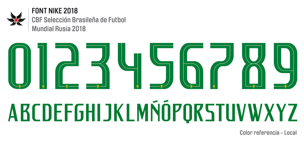 TIPOGRAFIAS Y FONTS: Font CBF Brasil / Nike 2018