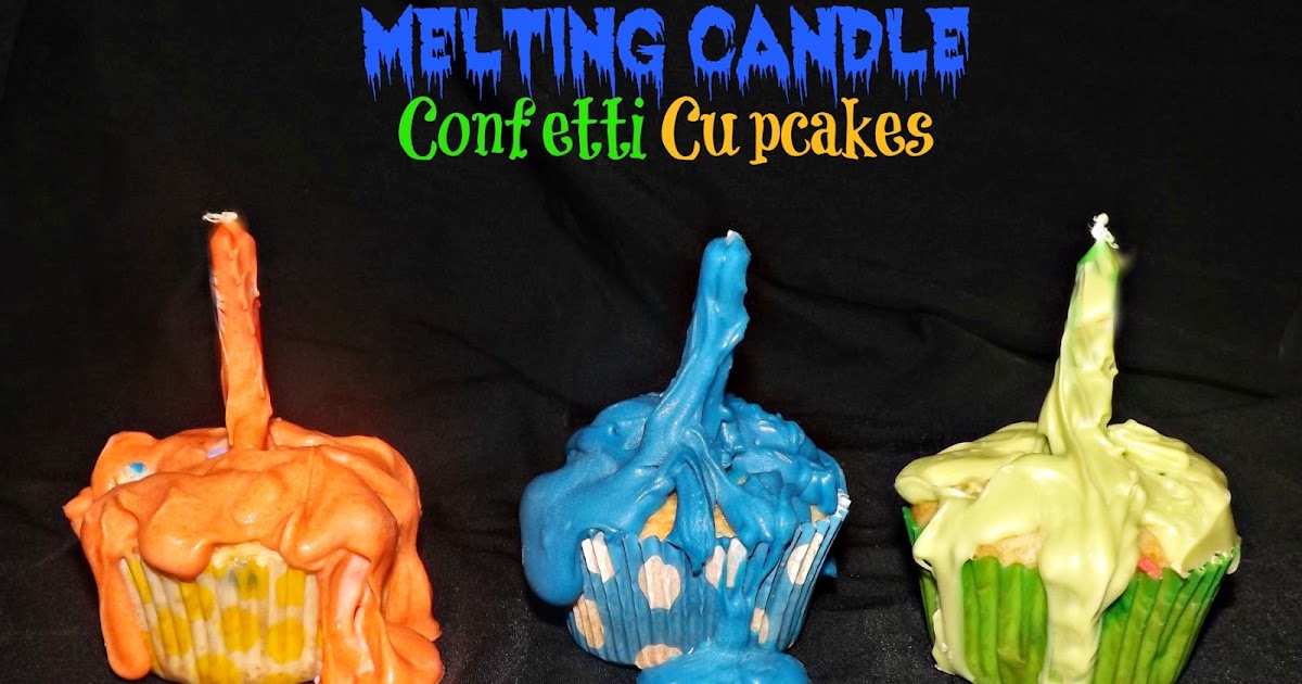FoodThoughtsOfaChefWannabe: Melting Candle Confetti Cupcakes!