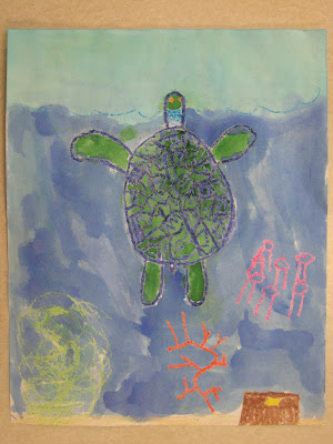 Miss Young's Art Room: 3rd Grade Patterned Sea Turtles