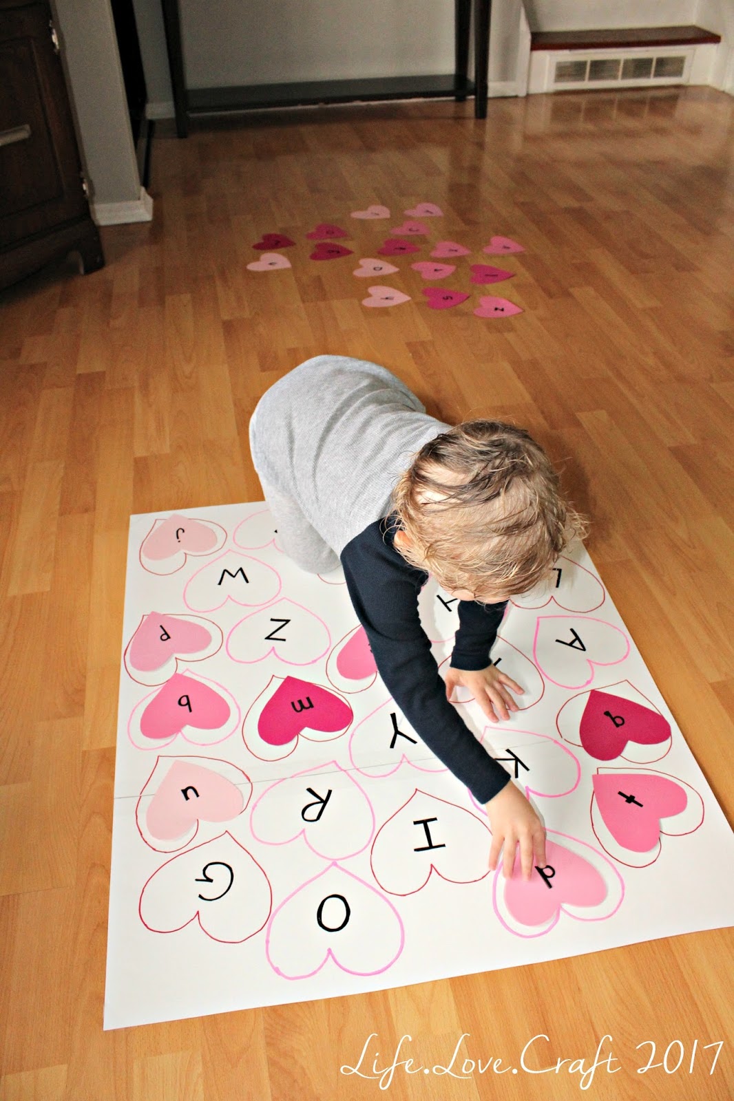Life.Love.Craft: How to Make a Valentine's Day Themed Alphabet Matching ...