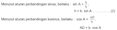 Aturan Cosinus - Materi Lengkap Matematika