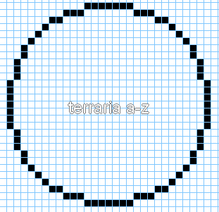 Terraria A-Z: Forme géométrique : Le cercle