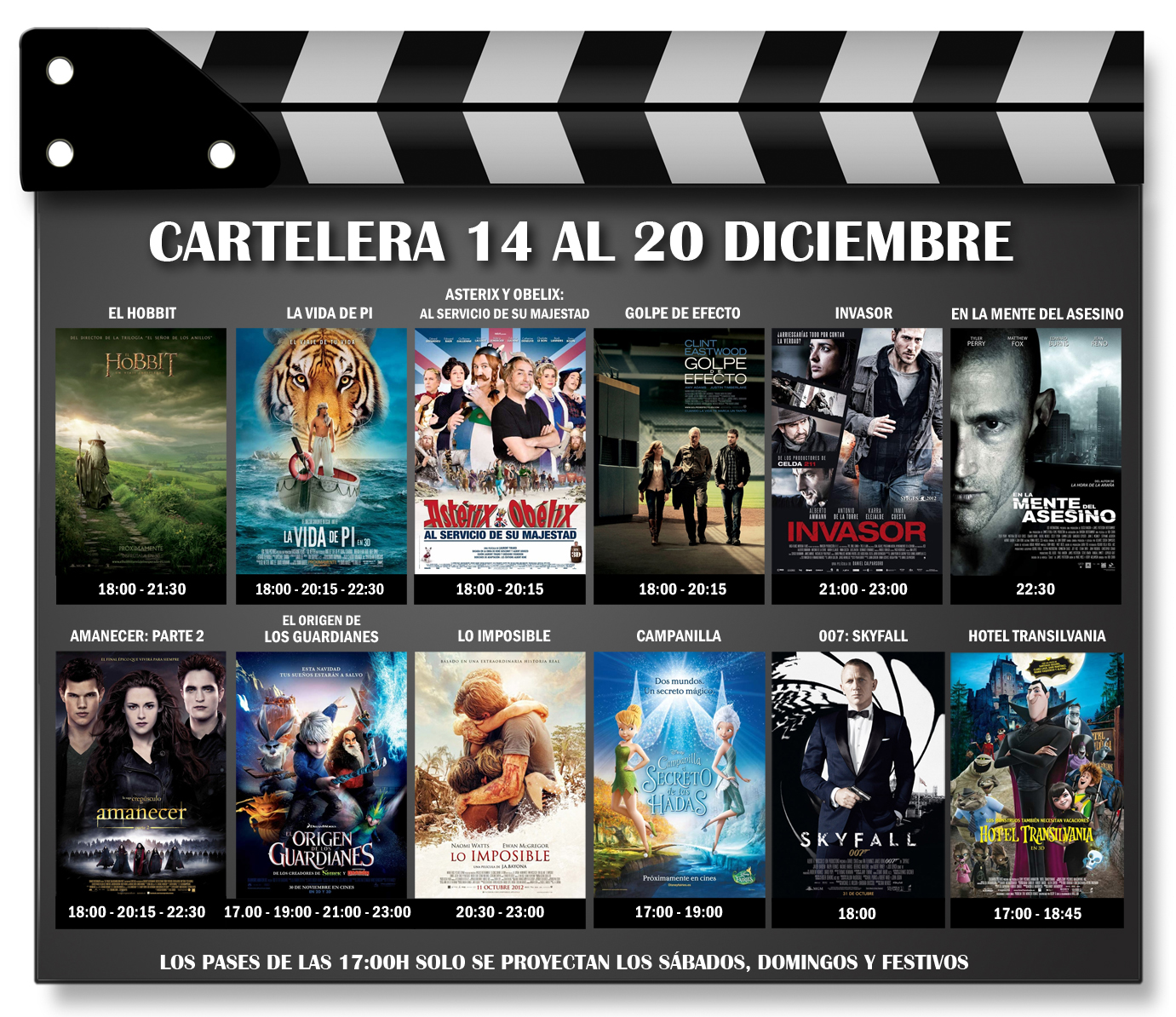 Cines Ozone: CARTELERA DEL 14 AL 20 DE DICIEMBRE