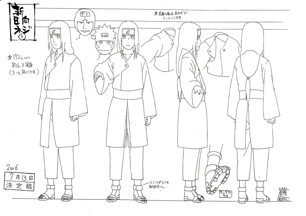 Naruto-Expo: Model sheet ou Settei Naruto (1)