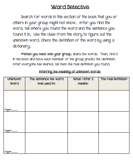 Jennifer's Teaching Tools: Literature Circles