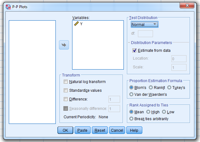 Reflections of a Data Scientist: (R) P-P Plot (SPSS)
