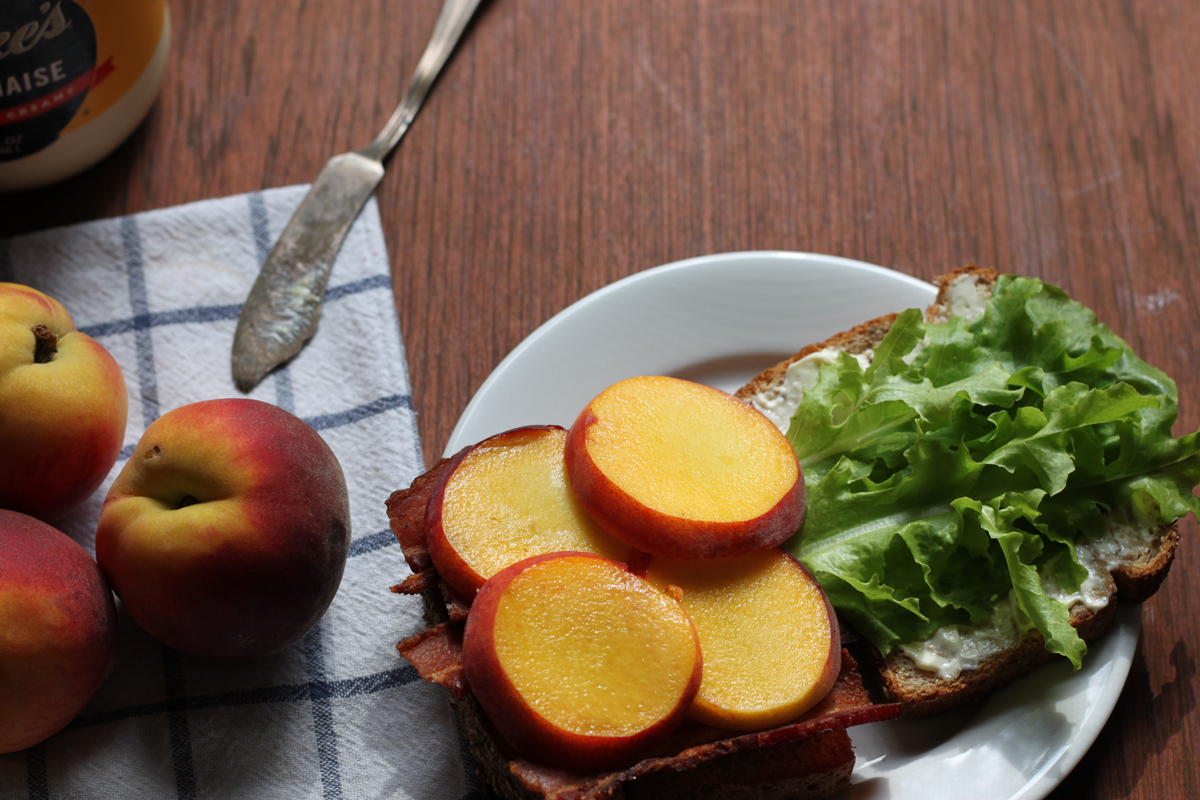 Stir & Scribble: The BLP | Bacon, Lettuce, + Peach Sandwich
