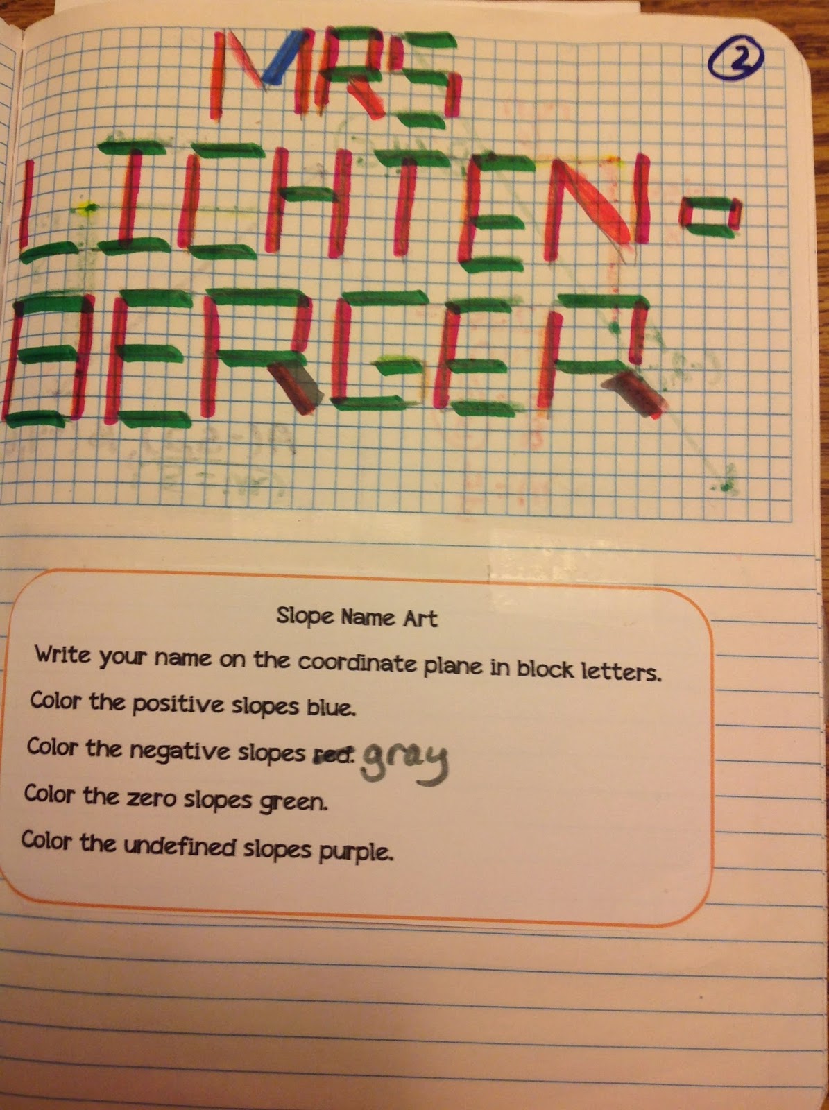 Equation Freak: Slope interactive notebook pages