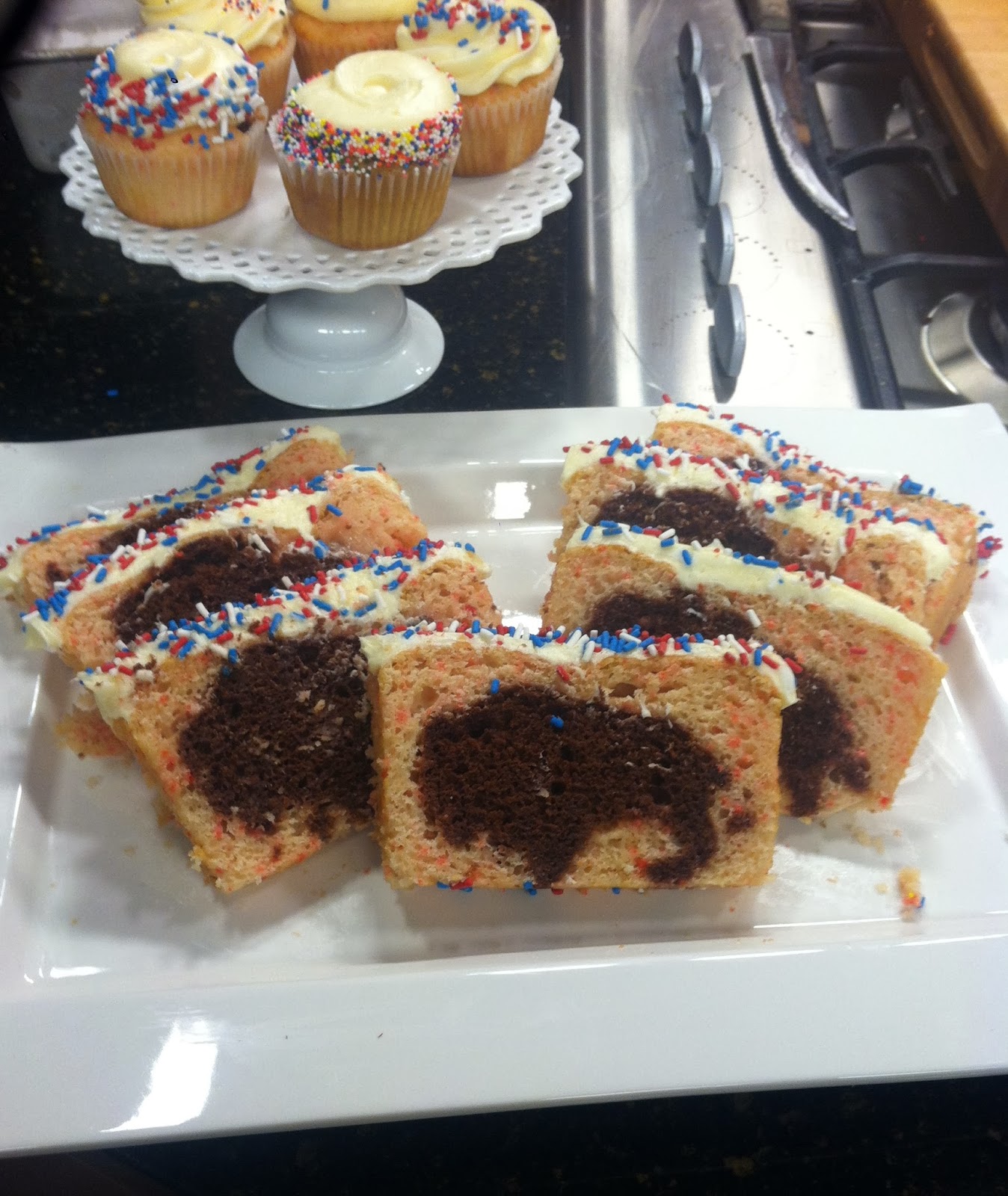 Lola Pearl Bake Shoppe: Buffalo cake done right - Bake a surprise cake ...