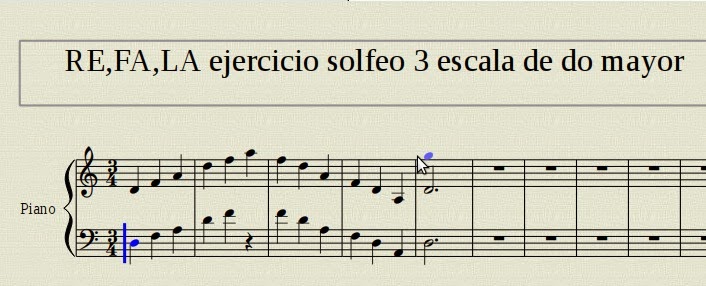 Educación Musical: Ejercicios propios de solfeo con audio