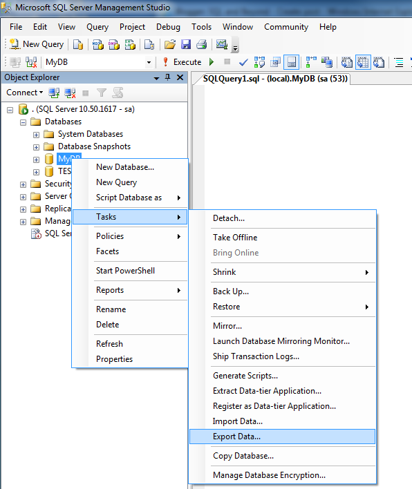 Sql And Beyond Export Sql Tables To Access Db